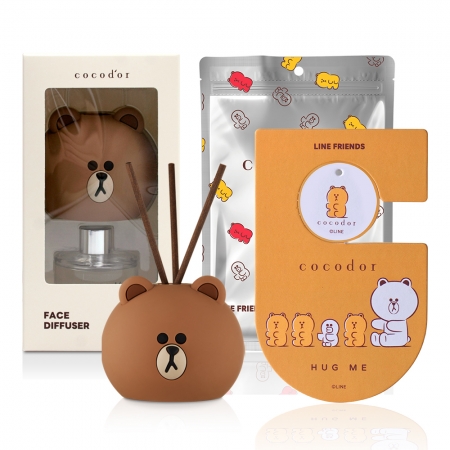 【cocodor】LINE FRIENDS 造型擴香瓶50ml＋香氛吊卡-掛勾款（香氣任選） - 線上購買 | Hami市集