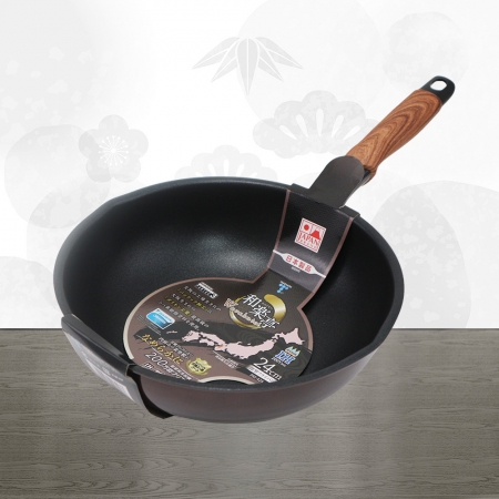 日本製和樂亭IH大金不沾深型炒鍋-24cm-2支 - 線上購買 | Hami市集