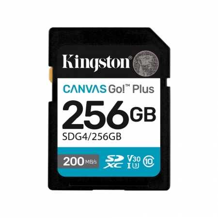 金士頓 Canvas Go! Plus SDXC 256GB 相機記憶卡 200MB/s U3 V30 大卡（KT-SDCG4-256G） - 線上購買 | 好買市集(原Hami市集)