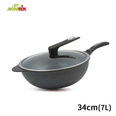 AKWATEK 節能藍鑽輕量炒鍋34cm（7L）附蓋 AK-1004 - 線上購買 | 好買市集(原Hami市集)
