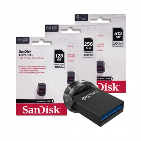 SanDisk CZ430 128GB Ultra Fit USB 3.2 最高可達 400MB/s 極緻小巧 高速隨身碟（SD-CZ430 ...